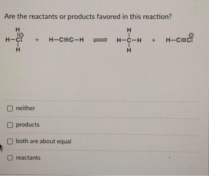 Solved In the reaction below are the products or reactants | Chegg.com