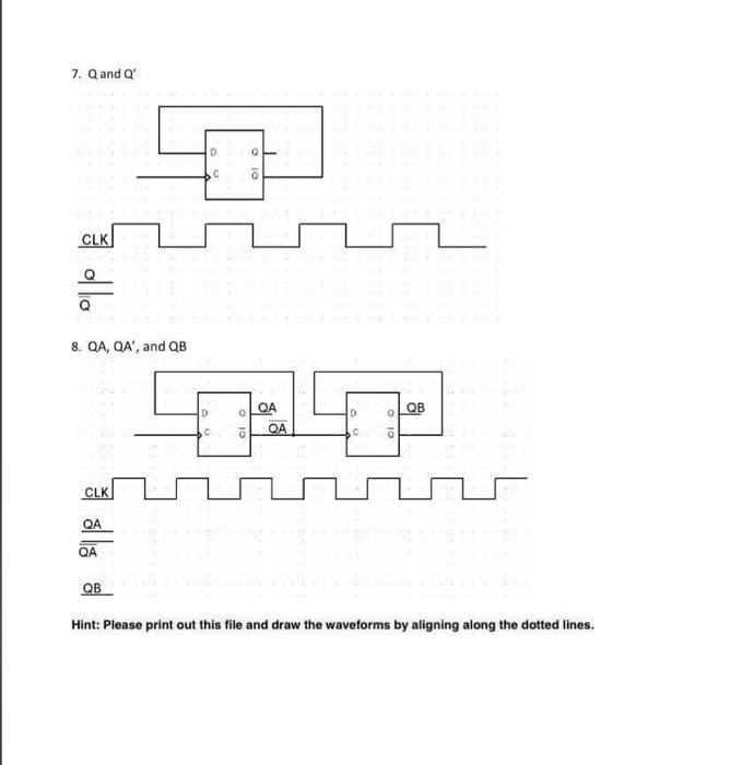 Solved Reading Chapter 5. Complete the timing diagram for | Chegg.com