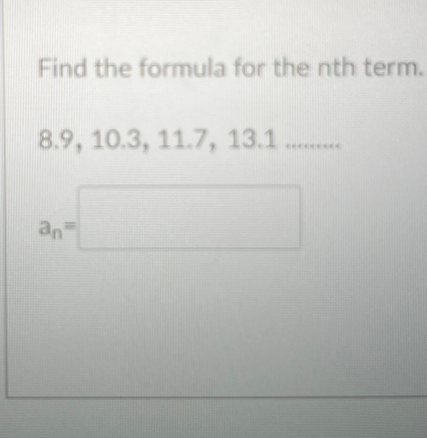 Solved Find the formula for the nth | Chegg.com