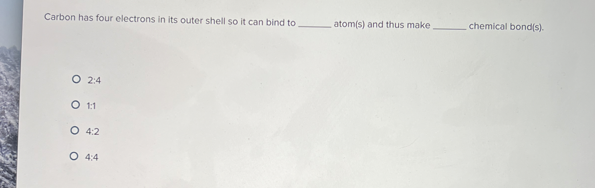 Solved Carbon has four electrons in its outer shell so it | Chegg.com