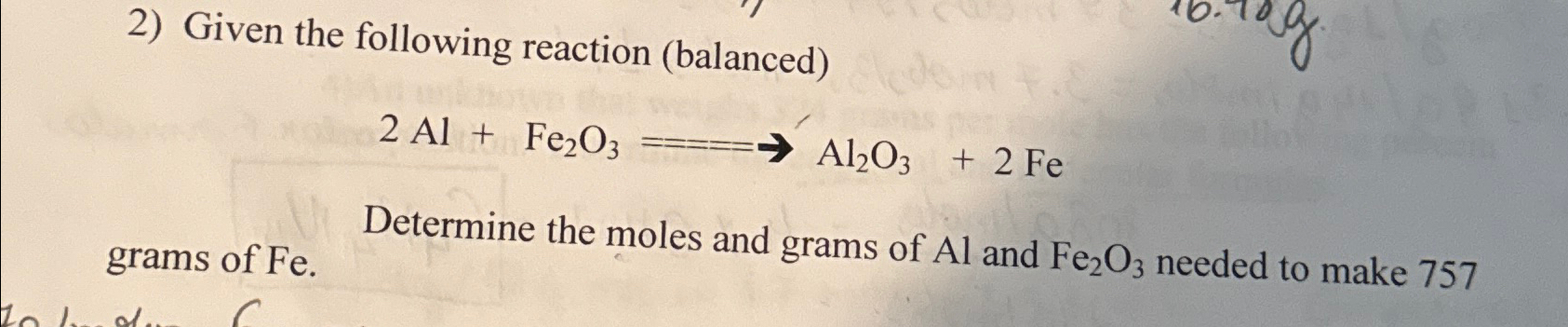 Solved Given the following reaction | Chegg.com