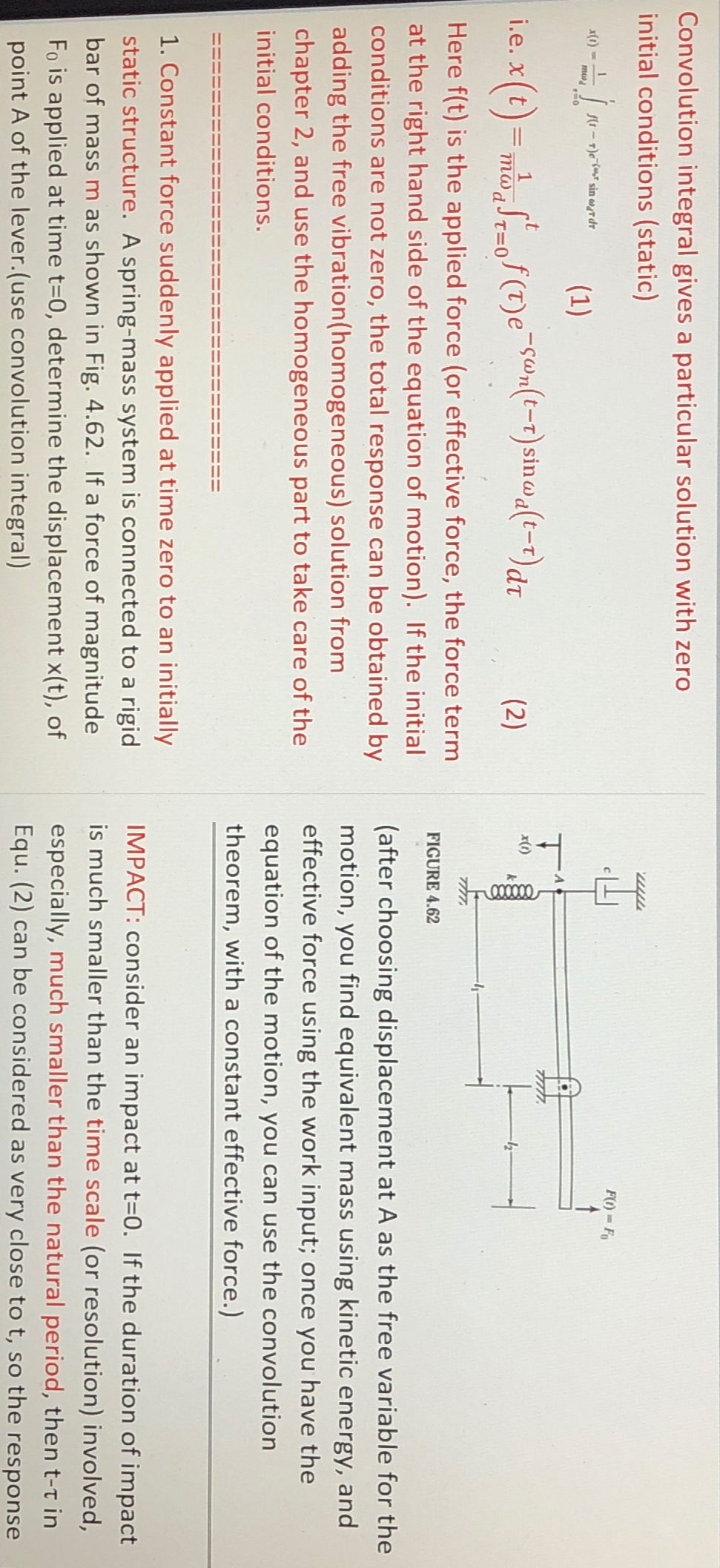 Convolution integral gives a particular solution with | Chegg.com