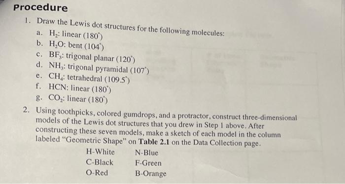 Solved 1. Draw the Lewis dot structures for the following | Chegg.com