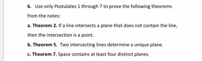 Solved Postulate 1. Every line is a set of points and | Chegg.com