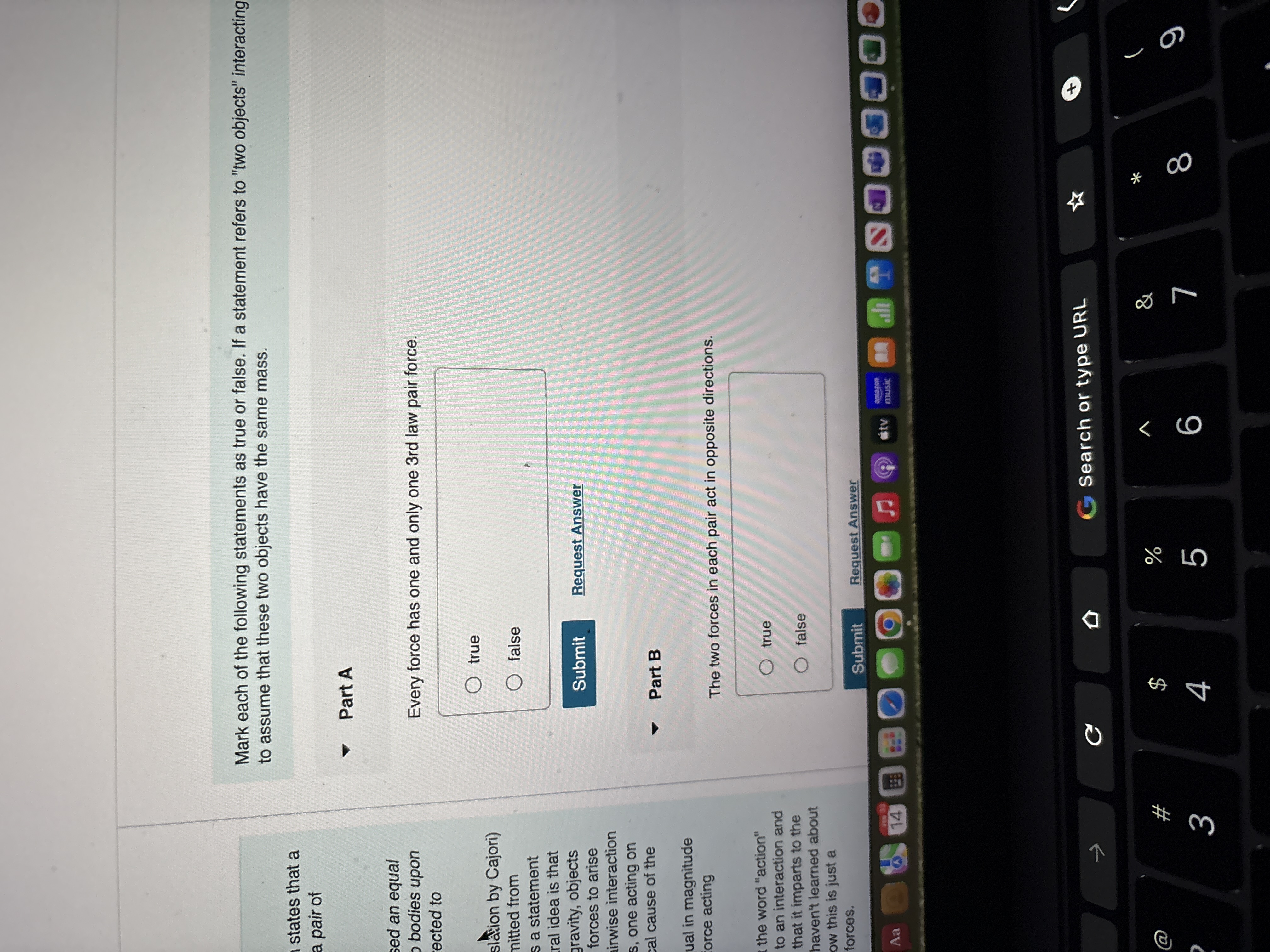 Solved Mark each of the following statements as true or | Chegg.com