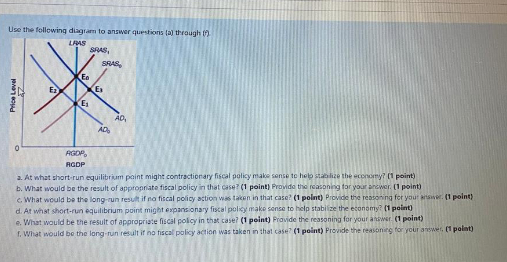 Solved Use the following diagram to answer questions (a) | Chegg.com