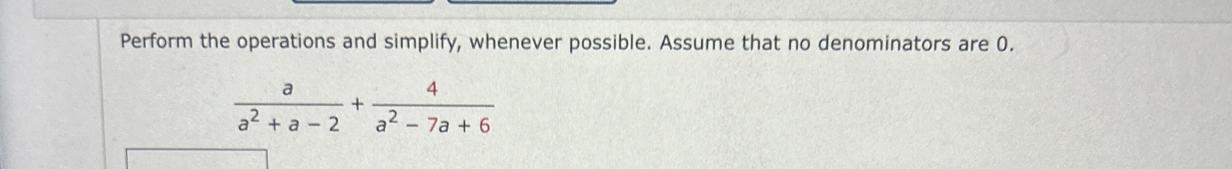 Solved Perform the operations and simplify, whenever | Chegg.com