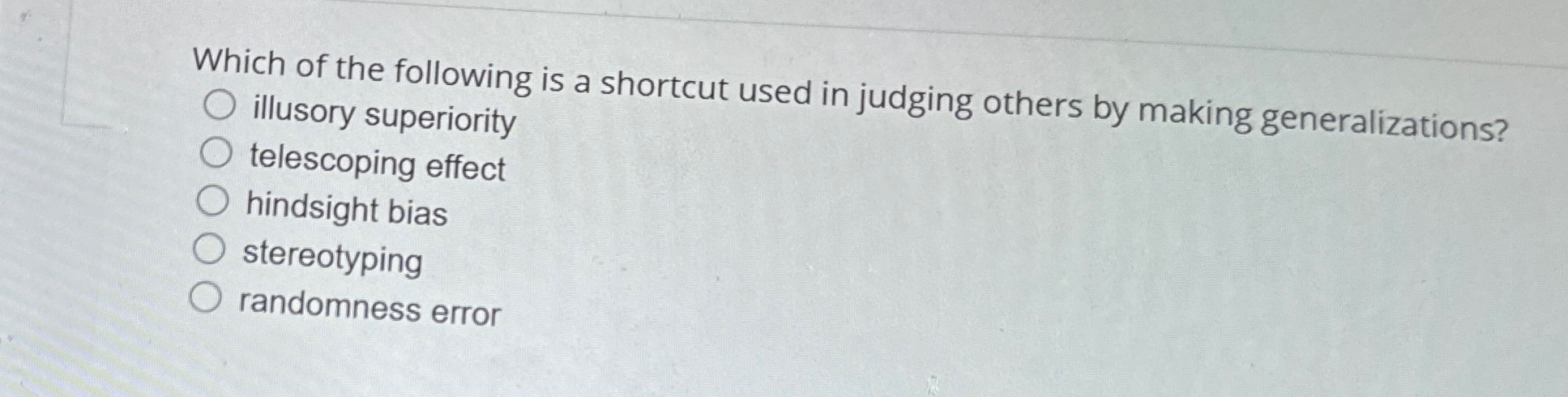 Solved Which of the following is a shortcut used in judging | Chegg.com