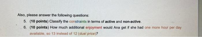 Solved A two variables linear programming problem ( 80 | Chegg.com