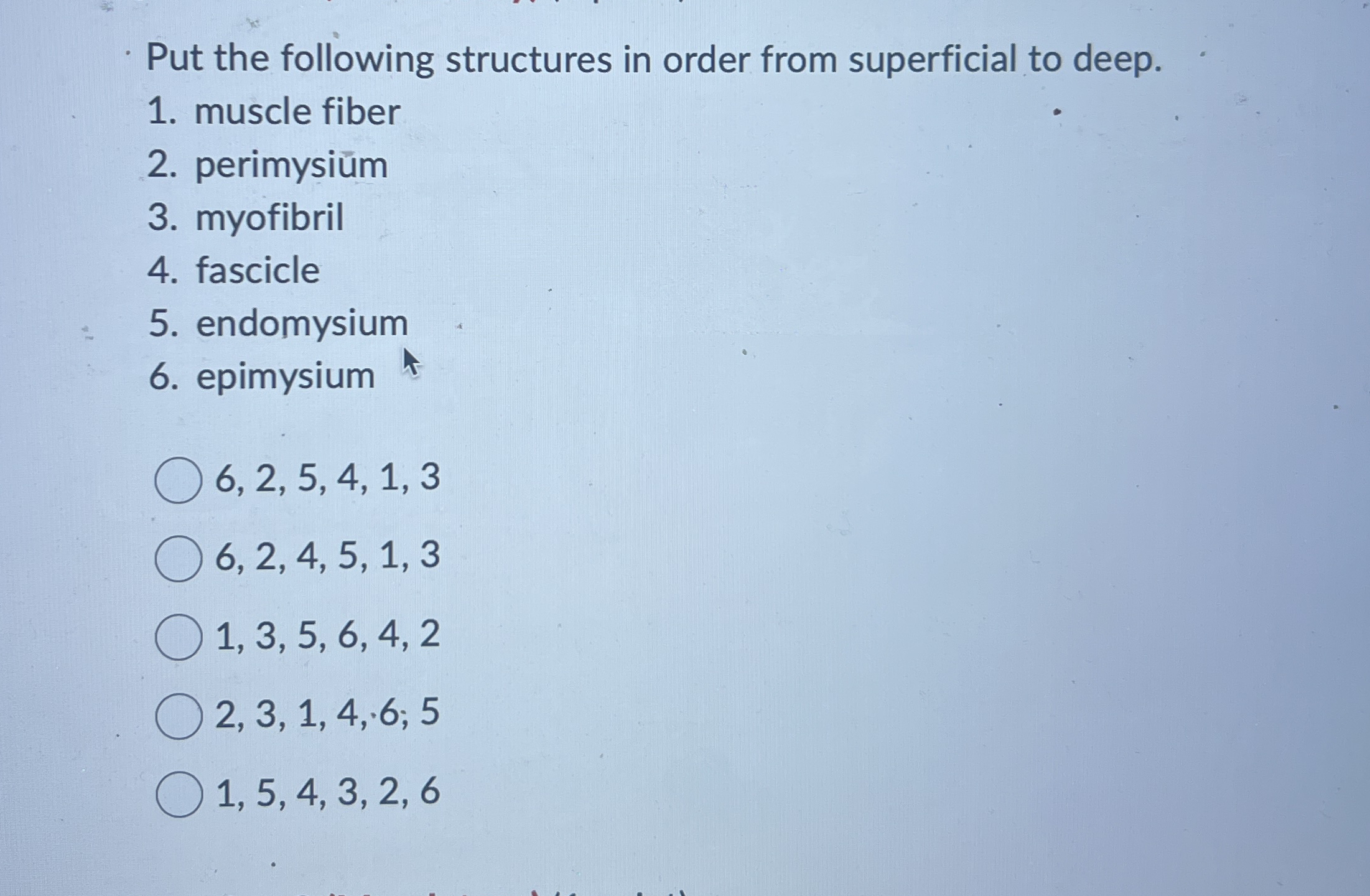 High Quality SOLUTION Put the following structures in order from | Chegg.com