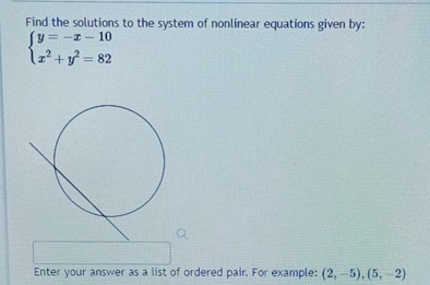 Solved Find the solutions to the system of nonlinear | Chegg.com