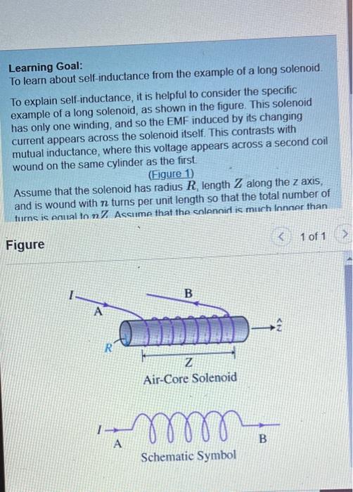 Solved Learning Goal: To learn about self-inductance from | Chegg.com