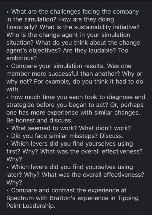 Solved Using the Change Management Simulation: Power and | Chegg.com