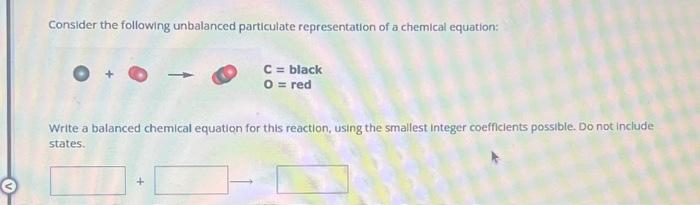 Solved Consider the following unbalanced particulate | Chegg.com
