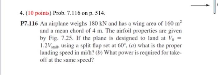 Solved 4. (10 points) Prob. 7.116 on p. 514. P7.116 An | Chegg.com