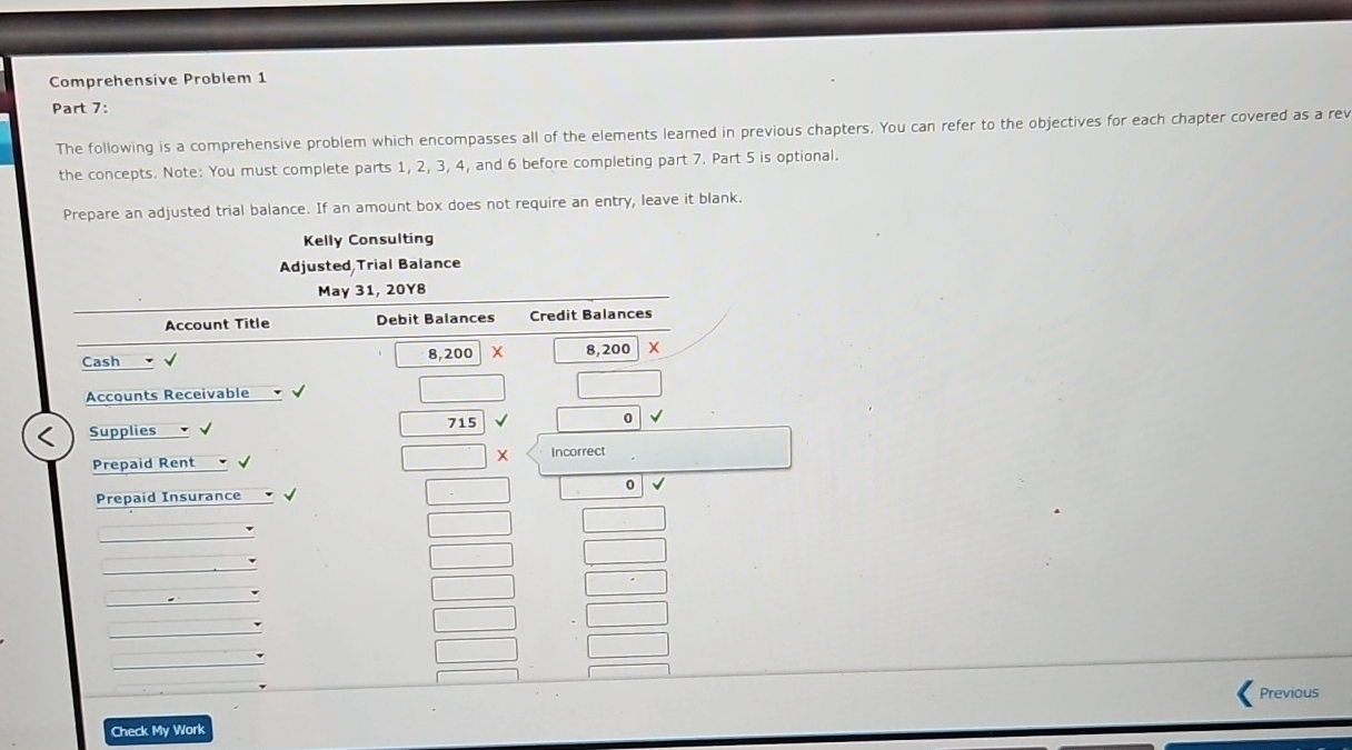 Comprehensive Problem 1Part 7:The following is a | Chegg.com Comprehensive Problem 1Part 7:The following is a | Chegg.com