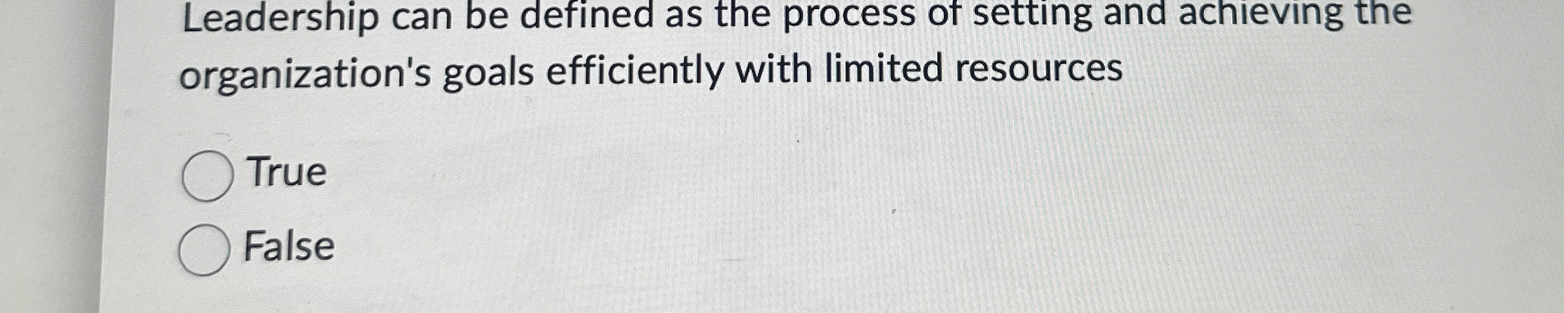 Solved Leadership can be defined as the process of setting | Chegg.com