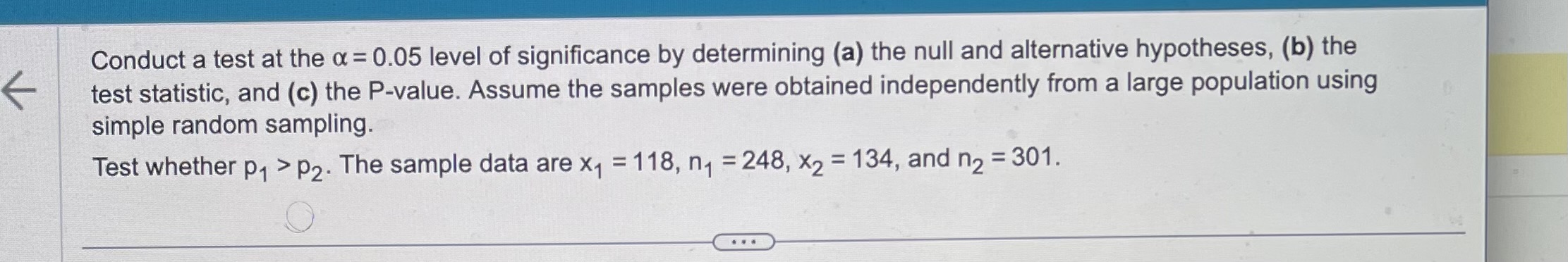 Conduct a test at the α=0.05 ﻿level of significance | Chegg.com
