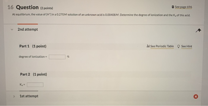 Solved 16 Question (2 points) See page 696 At equilibrium, | Chegg.com Solved 16 Question (2 points) See page 696 At equilibrium, | Chegg.com