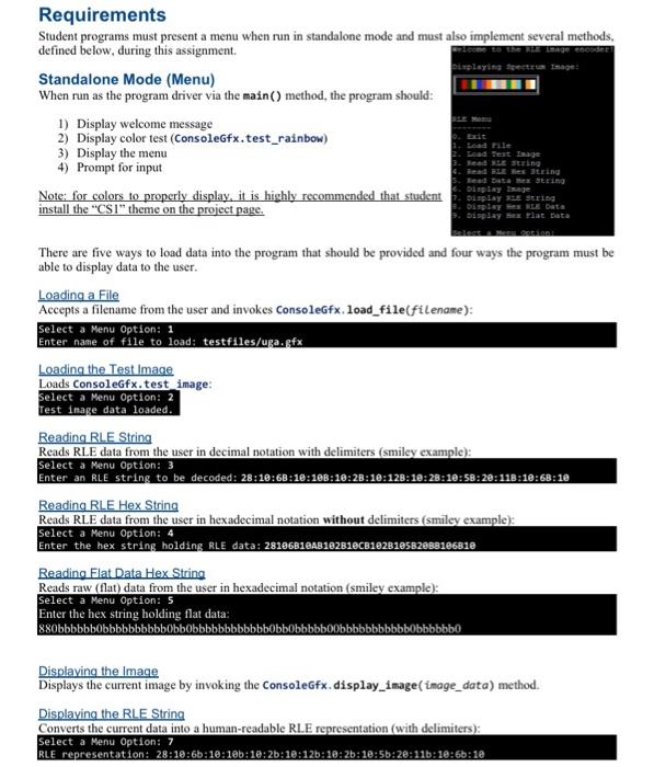P2: RLE with Images Python Overview In this project | Chegg.com