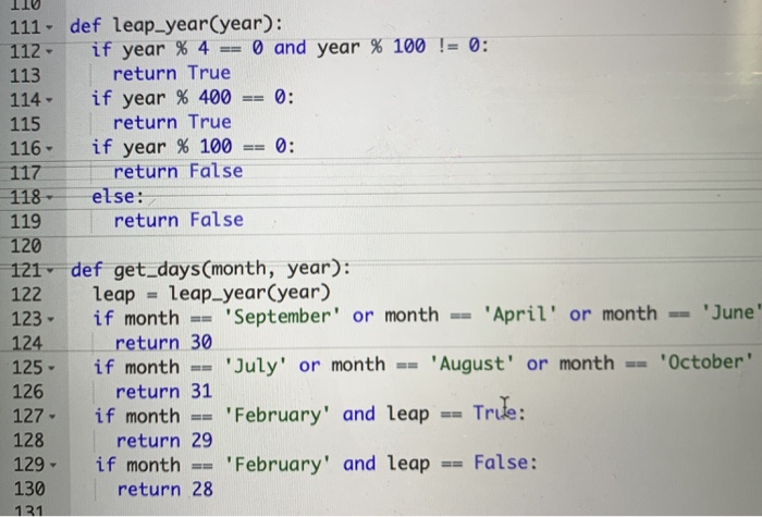 Solved 10. validate_date Define a function called | Chegg.com