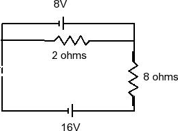 Solved What is the current flowing through the 2 ohm | Chegg.com