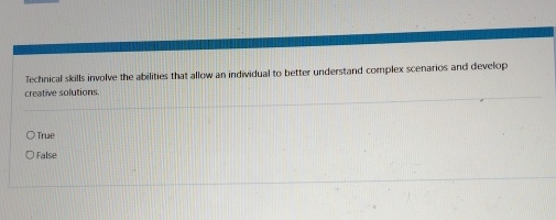Solved Technical skills involve the abilities that allow an | Chegg.com