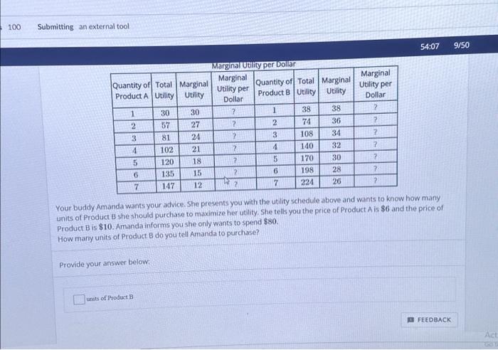 Solved $100 Submitting an external tool Quantity of Total | Chegg.com