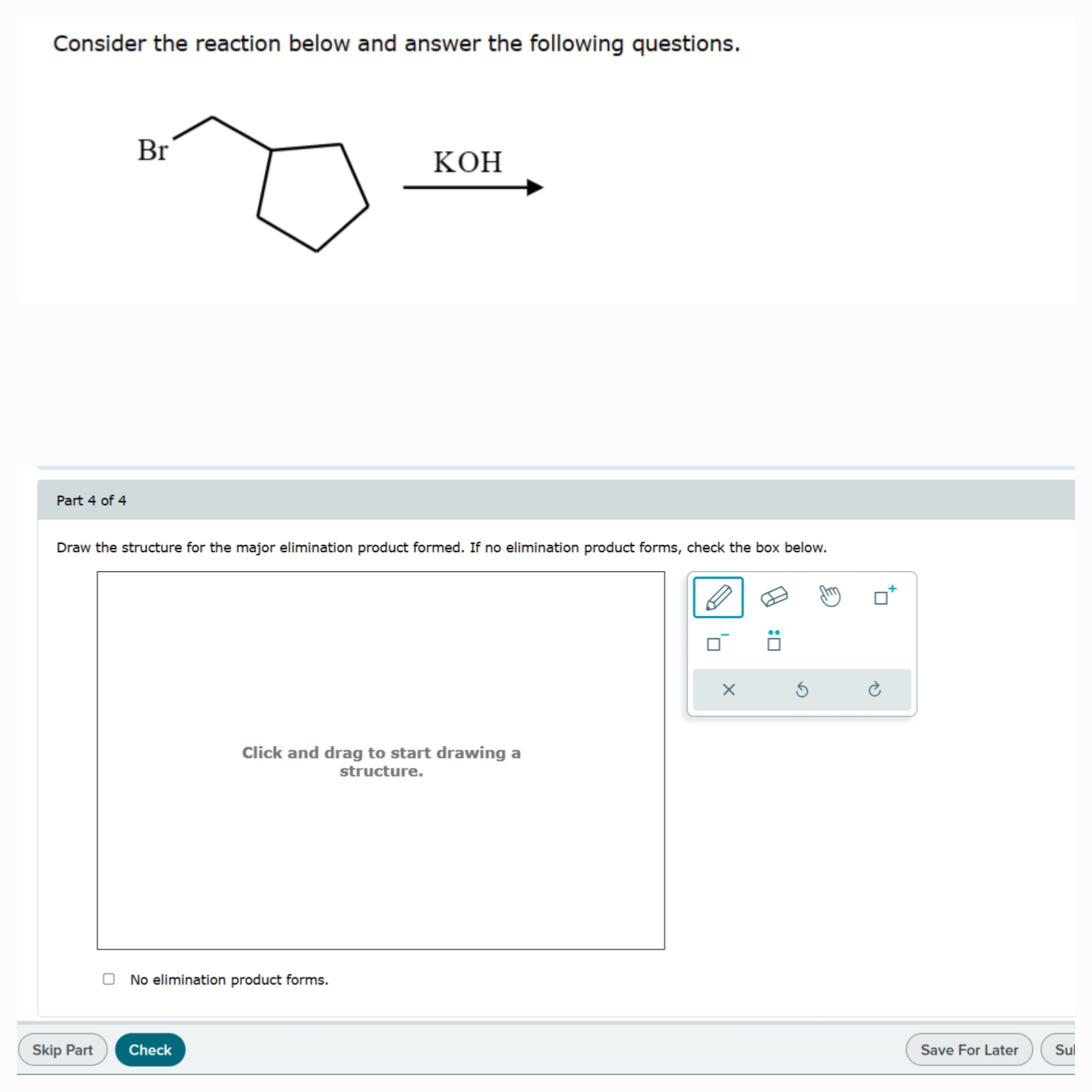 Solved Part 4 ﻿of 4Draw the structure for the major | Chegg.com