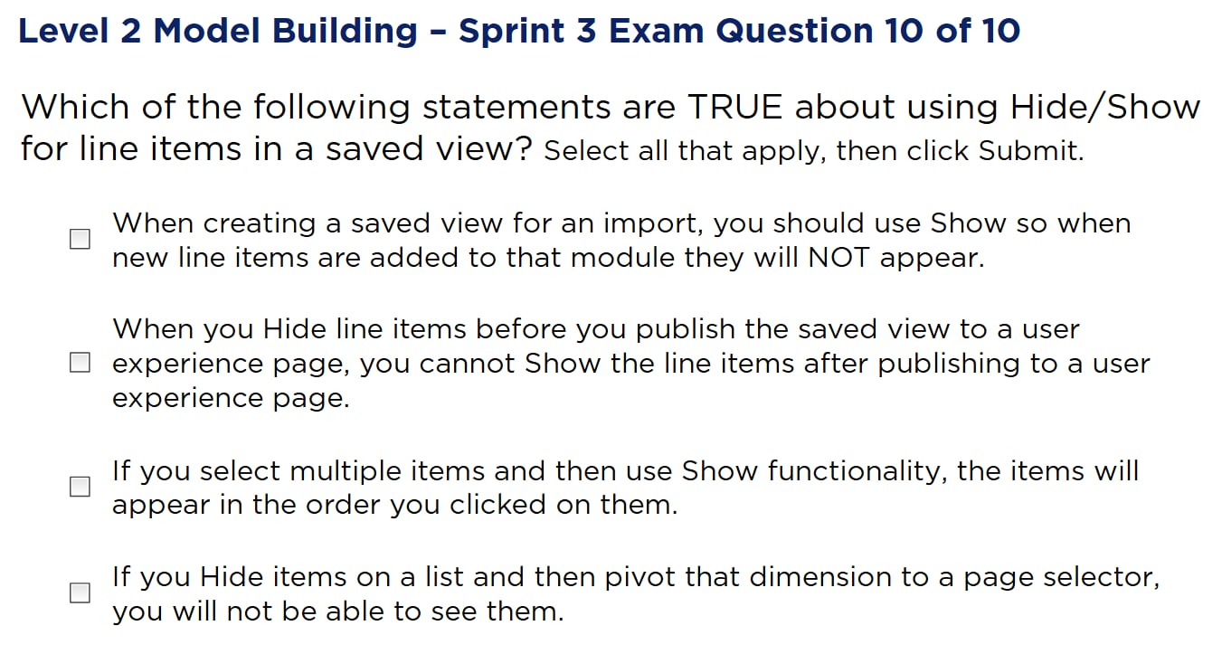 Solved Level 2 ﻿Model Building - ﻿Sprint 3 ﻿Exam Question 10 | Chegg.com