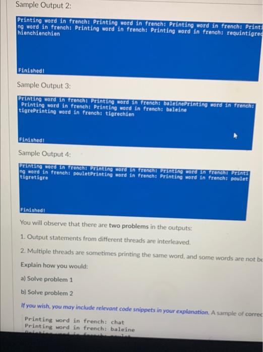 Solved Consider the following code: Below are a few sample | Chegg.com