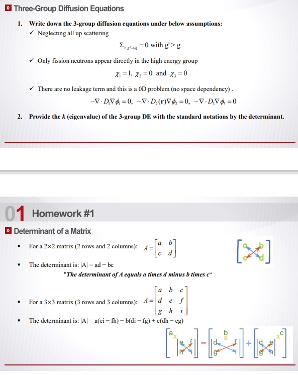 Solved 1.Write down the 3-group diffusion equations under | Chegg.com