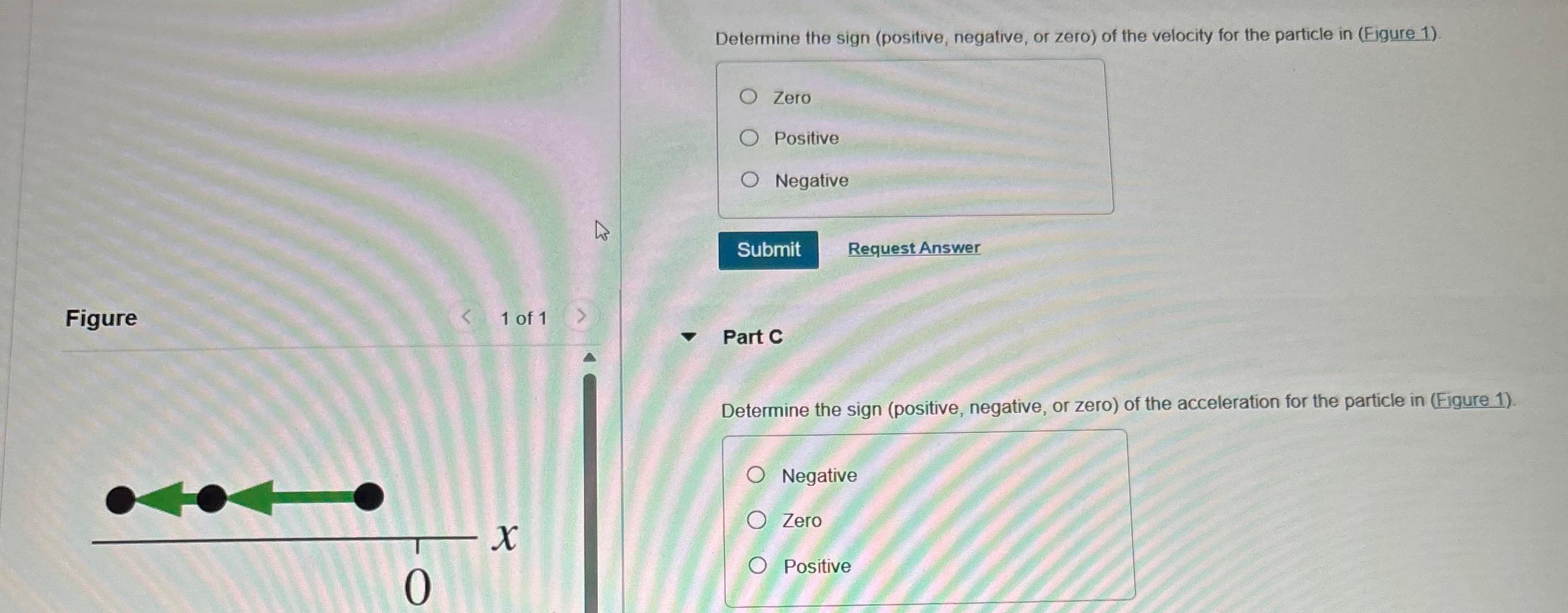 Solved Determine the sign (positive, ﻿negative, or zero) ﻿of | Chegg.com