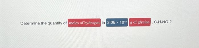 Solved Determine the quantity of moles of hydrogen in | Chegg.com