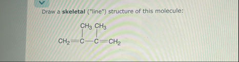 Solved Draw a skeletal ("line") ﻿structure of this | Chegg.com
