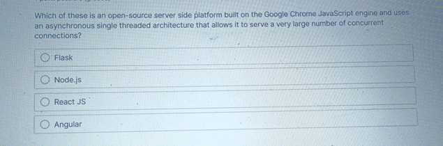Solved Which of these is an open-source server side platform | Chegg.com