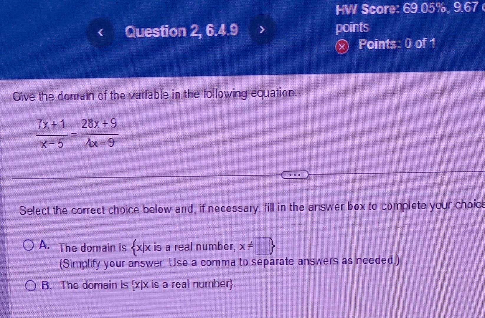 Solved Give the domain of the variable in the following | Chegg.com