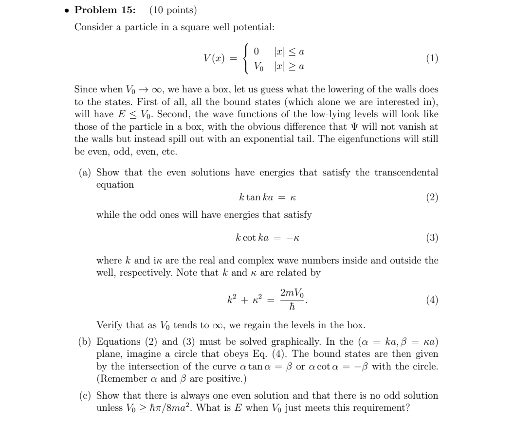 Solved the book for reference is Principles of quantum | Chegg.com