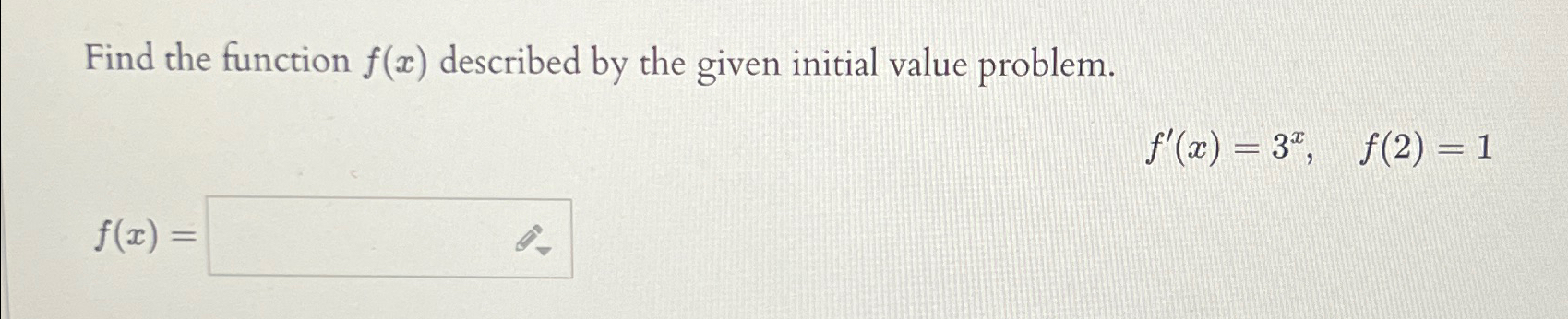 Solved Find the function f(x) ﻿described by the given | Chegg.com