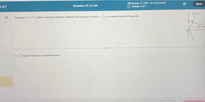 Solved The gtaph of y2=x3 is cailed a semioubal parapola. | Chegg.com