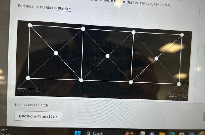 Solved Redundancy number = Blank 1 Last saved | Chegg.com