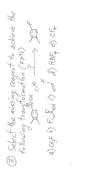 Solved a ) CH ₃ F 6 ) FoH c d d ) HBF4 e ) CF4 ② Select the | Chegg.com