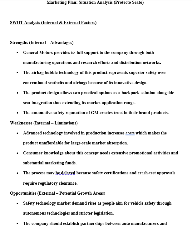 Solved Marketing Plan: Marketing Strategies AssignmentPLAN: | Chegg.com