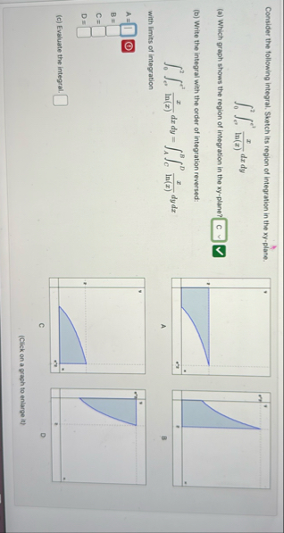 Solved Consider the following integral. Sketch its region of | Chegg.com