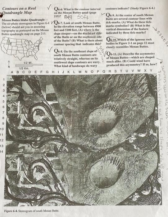 Solved Contours on a Real Q6-6. What is the contour | Chegg.com