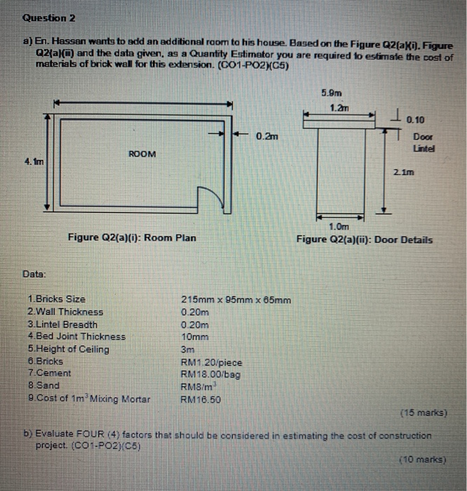 Solved Question 1 Given the Reduced Level (RL) and the | Chegg.com