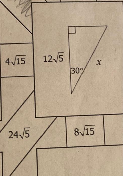 Solved find the missing side | Chegg.com