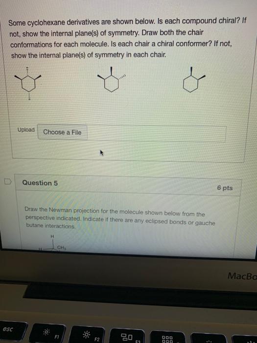 Solved Some cyclohexane derivatives are shown below. Is each | Chegg.com