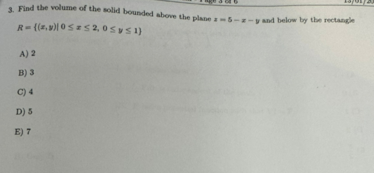Solved Find the volume of the solid bounded above the plane | Chegg.com