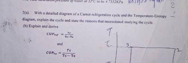 Solved 2(a). With a detailed diagram of a Camot | Chegg.com